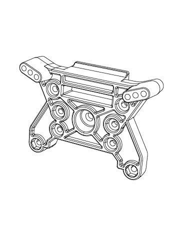 MJX Hyper Go 10208 V1 Front Shock Tower - Part Number 10270