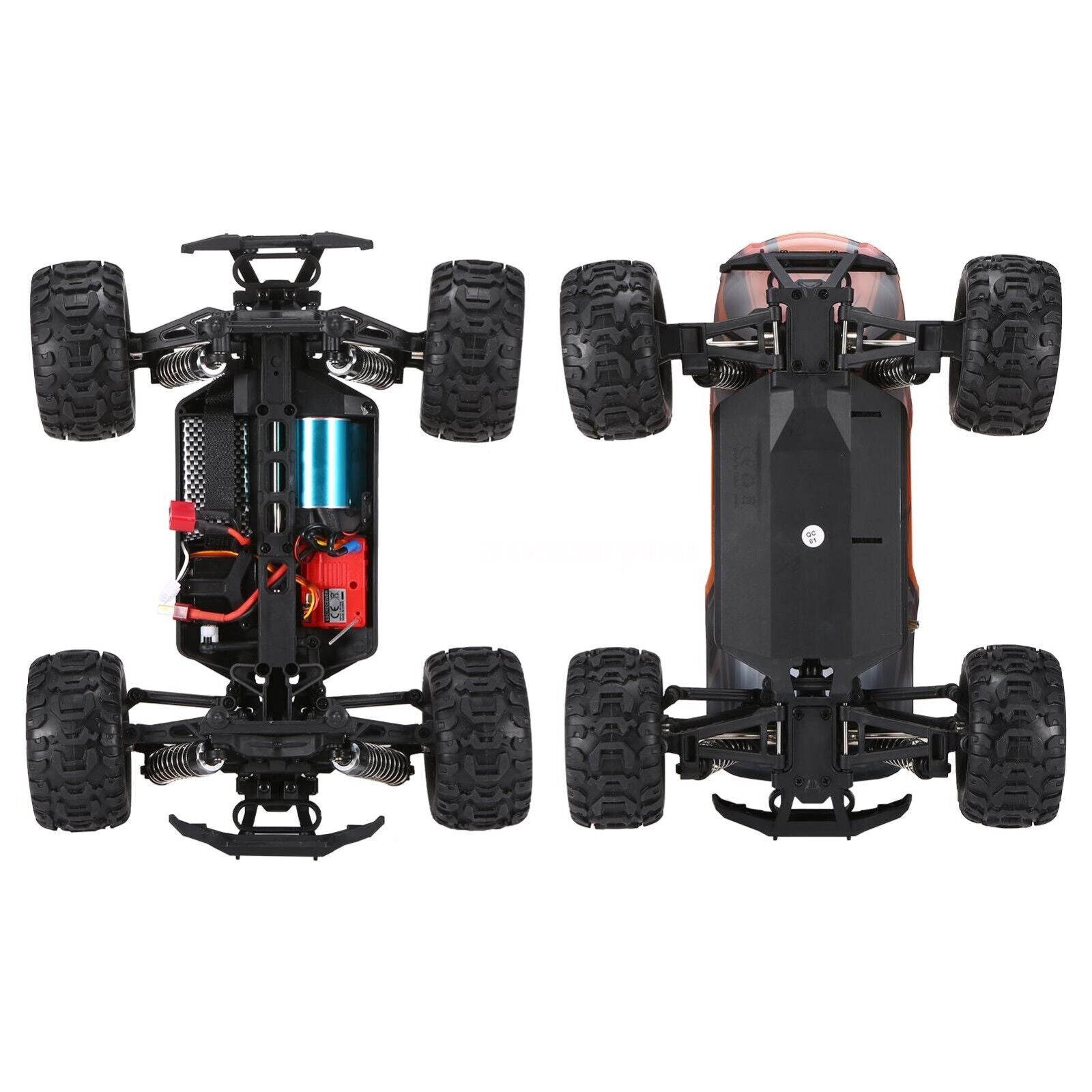 HBX 16889A Pro Brushless LiPo Truck FULLY UPGRADED 4WD 1/16 Truck