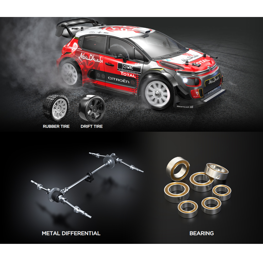 MJX 14303 Hyper GO Citroen Brushless LiPo Powered 3S Drift Rally Car