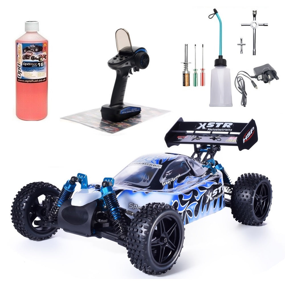 HSP Warhead 1:10th Scale Off-Road Nitro RC Car Buggy - 2 Speed Gearbox